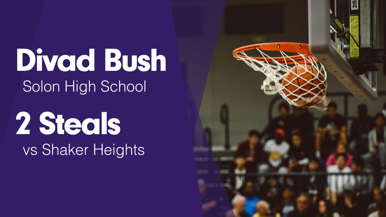 2 Steals vs Shaker Heights - Divad Bush highlights - Hudl
